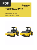 COMPACTING ROLLER - BW211D-40 DATA SHEET (10,2 Ton) | PDF | Diesel ...