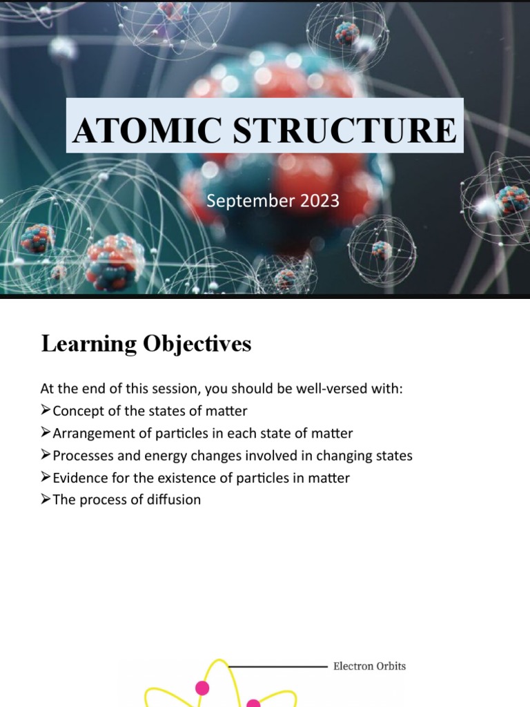 Atomic Structure of Matter States | PDF | Gases | Phase (Matter)
