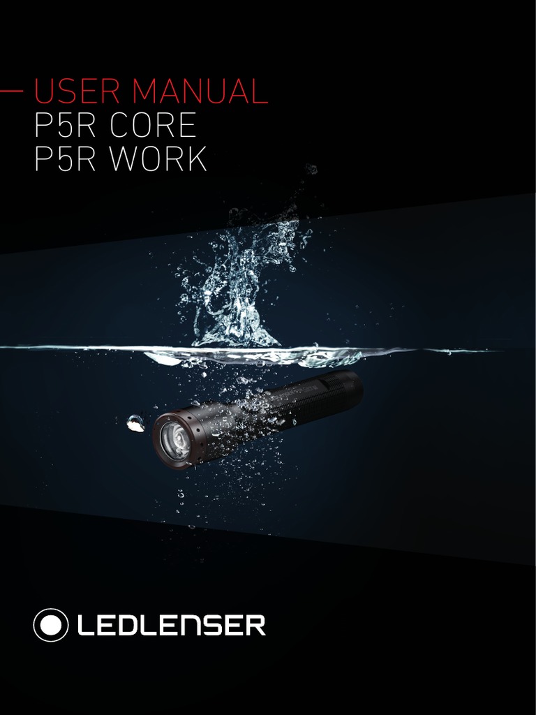 P5R Core & Work User Manual | PDF | Flashlight | Lithium Ion Battery