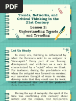 Trends Networks and Critical Thinking Module 1 | PDF | Social Science