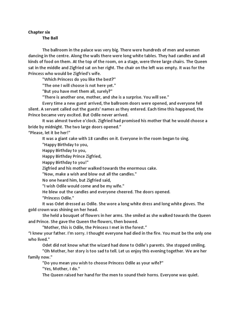 Swan Lake CH 6-10 | PDF