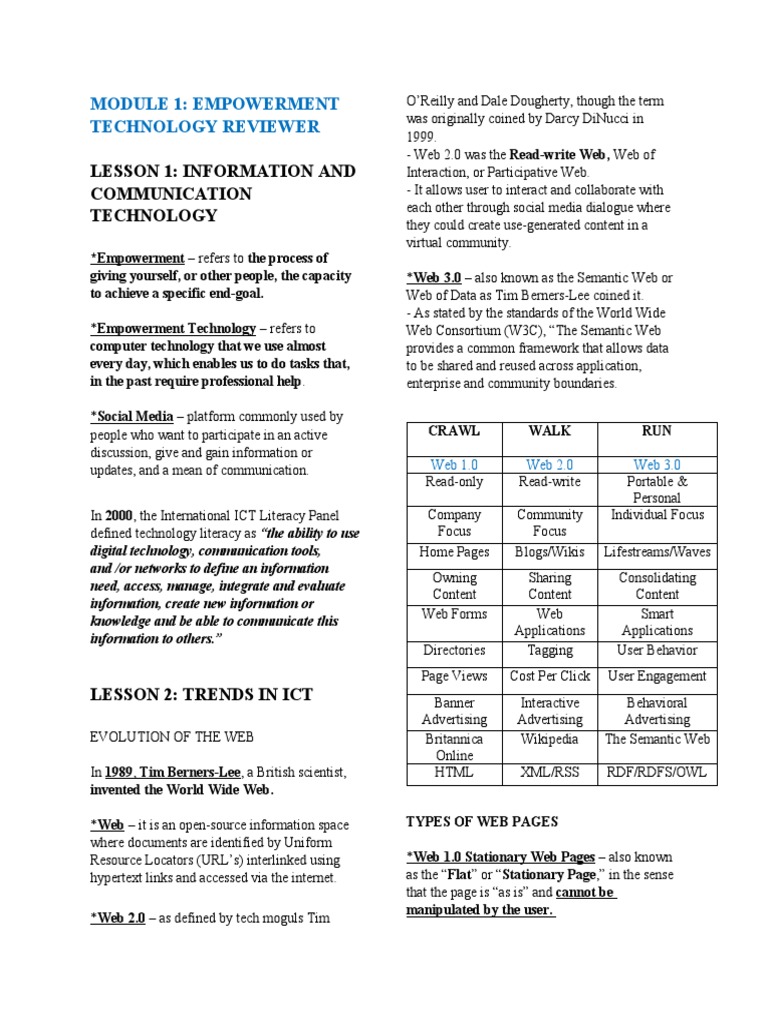 Etech Reviewer Mod12 | PDF | Technology & Engineering