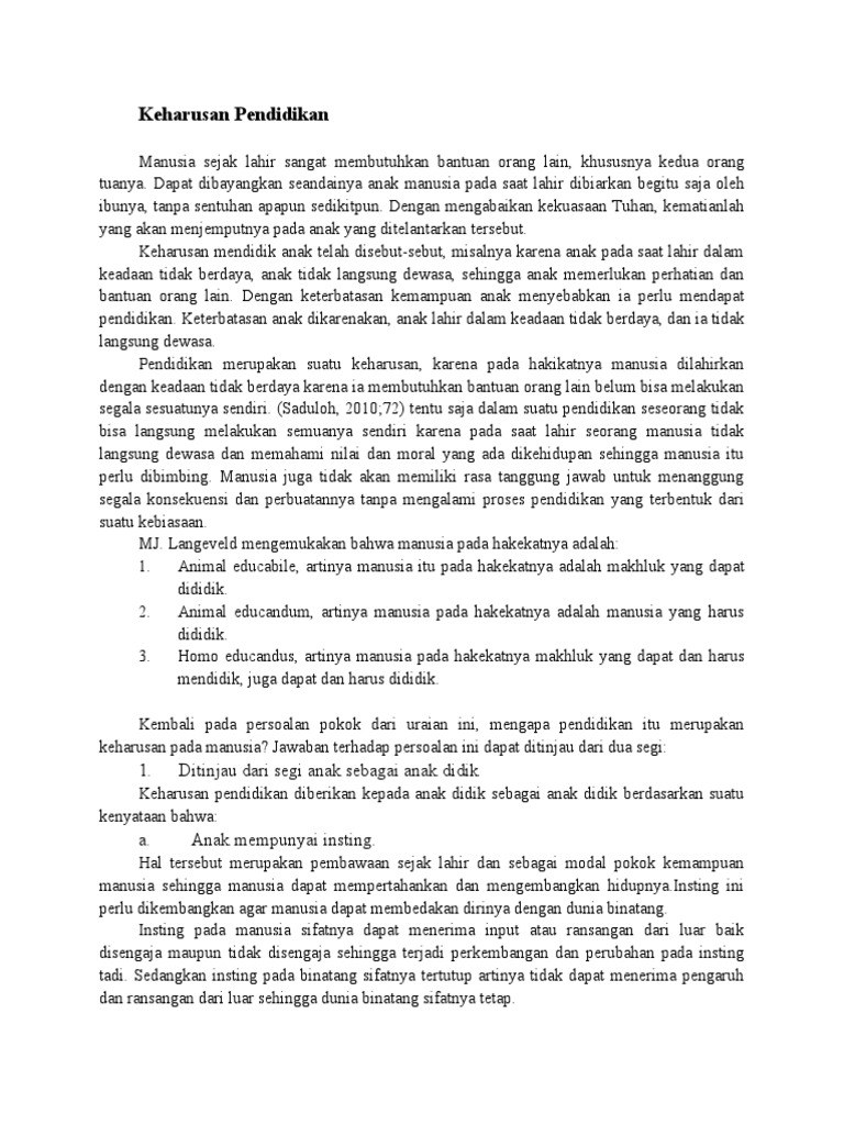 Dasar Dasar Pendidikan | PDF