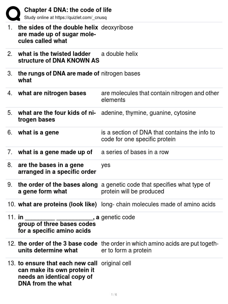 The Code of Life | PDF | Science & Mathematics