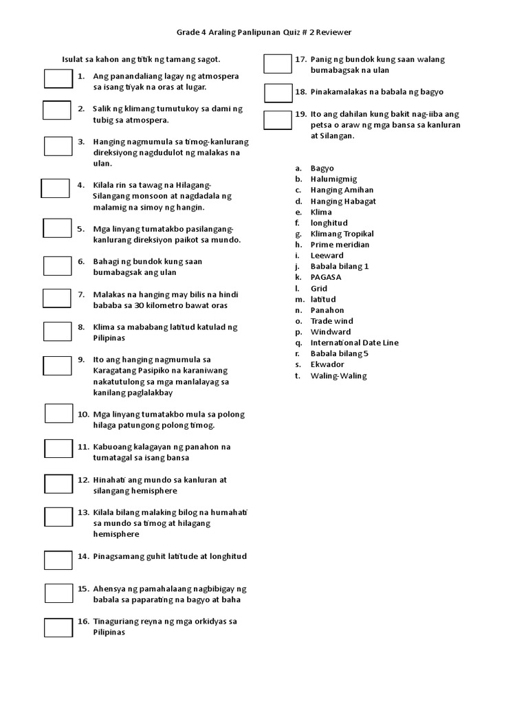 AP Q2 Reviewer | PDF