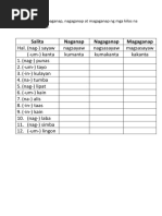 Filipino 5 - Sanhi at Bunga Worksheet | PDF