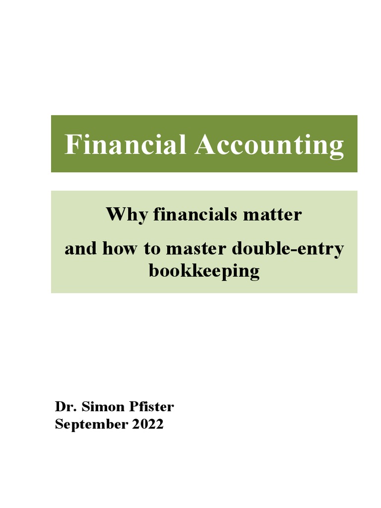 FinancialAccounting Book 2022 | PDF | Debits And Credits | Bookkeeping