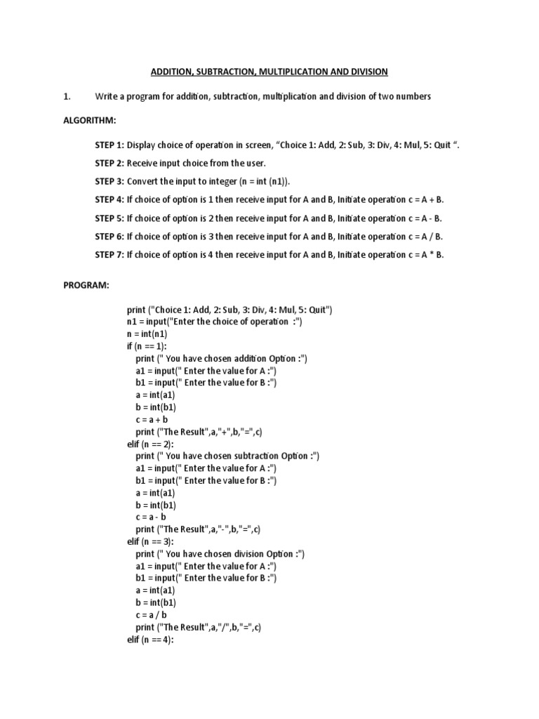 Cad22 3 Lab Programs | PDF | Control Flow | Multiplication Cad22 3 Lab Programs | PDF | Control Flow | Multiplication