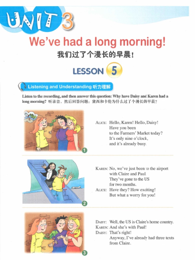 新概念英语青少版- JNCE, 3A-Unit 3 | PDF