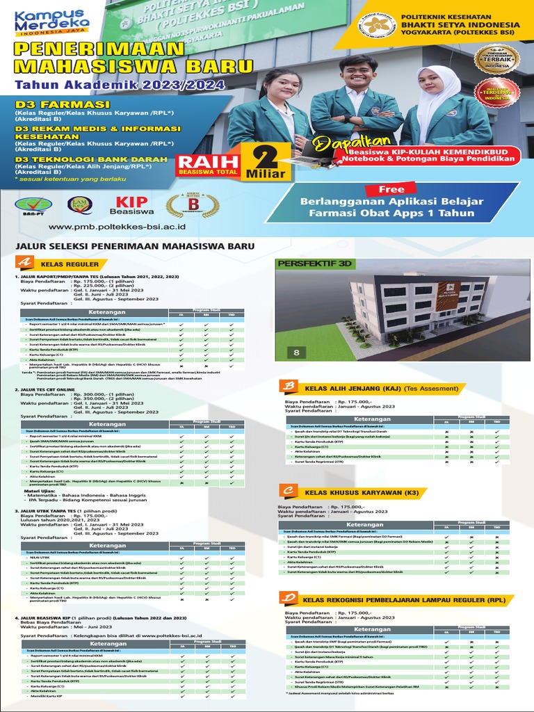 Brosur PMB 2022 2023 Revisi 16 01 23 | PDF