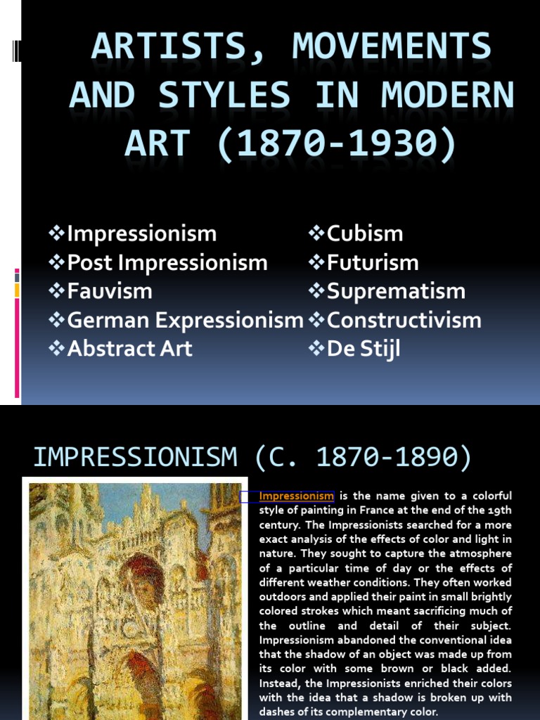 Moderen Art Movements | PDF