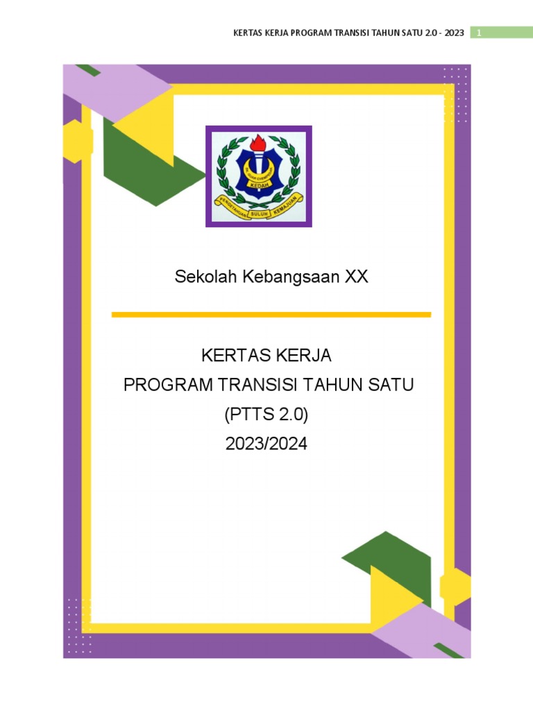 Kertas Kerja Program Transisi 2023 | PDF
