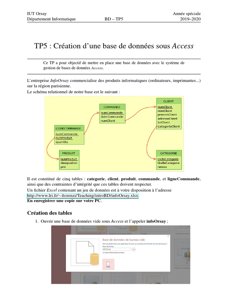 TP5 As | PDF | Microsoft Excel | Bases de données
