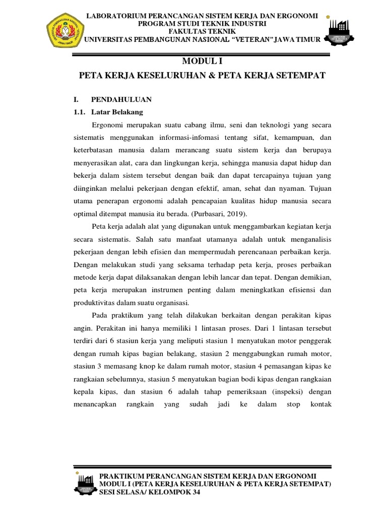 REVISI 2 - LAB PSK&E - Lapres Modul 1 - Fina - 34 - Selasa | PDF