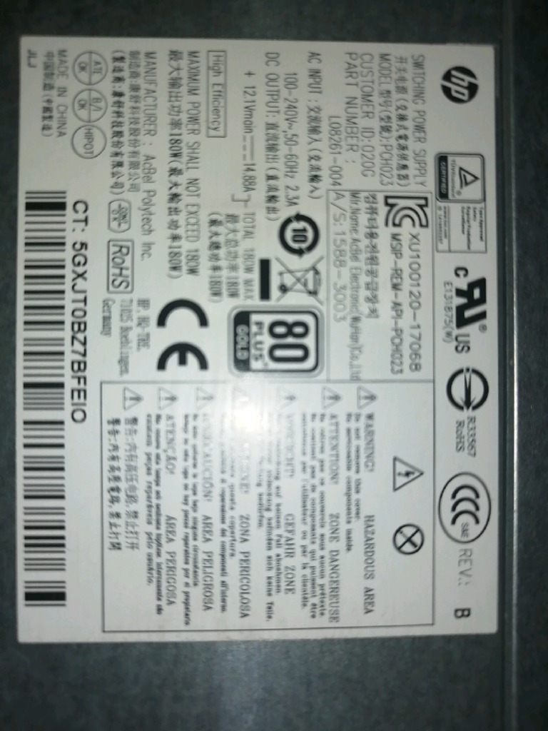 Hp Desktop Pc Power Supply Codes Pdf