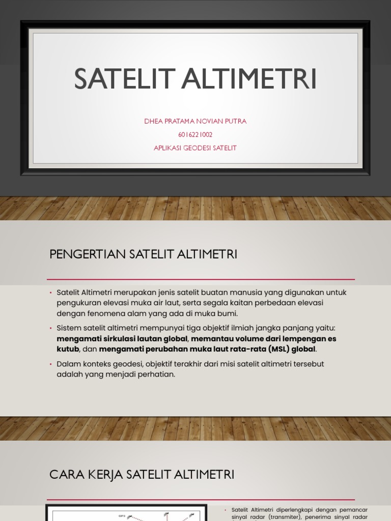 Panduan Lengkap Satelit Altimetri | PDF