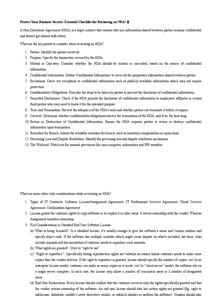 Tech Contracts | PDF | Non Disclosure Agreement | License