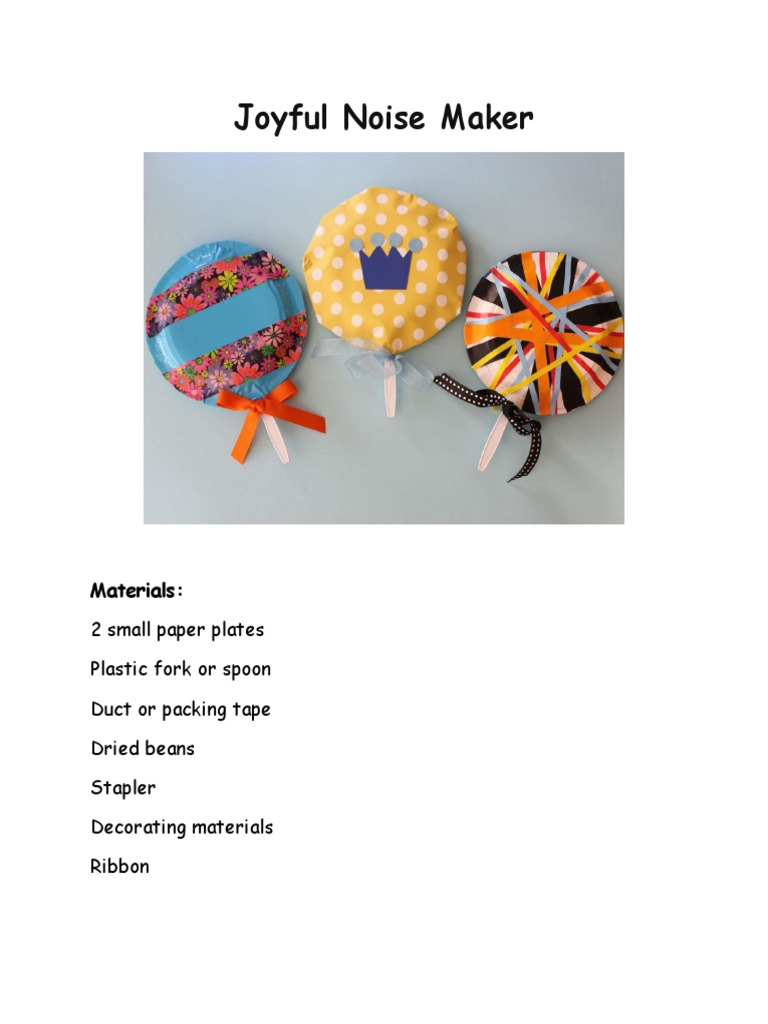 Joyful Noise Maker | PDF