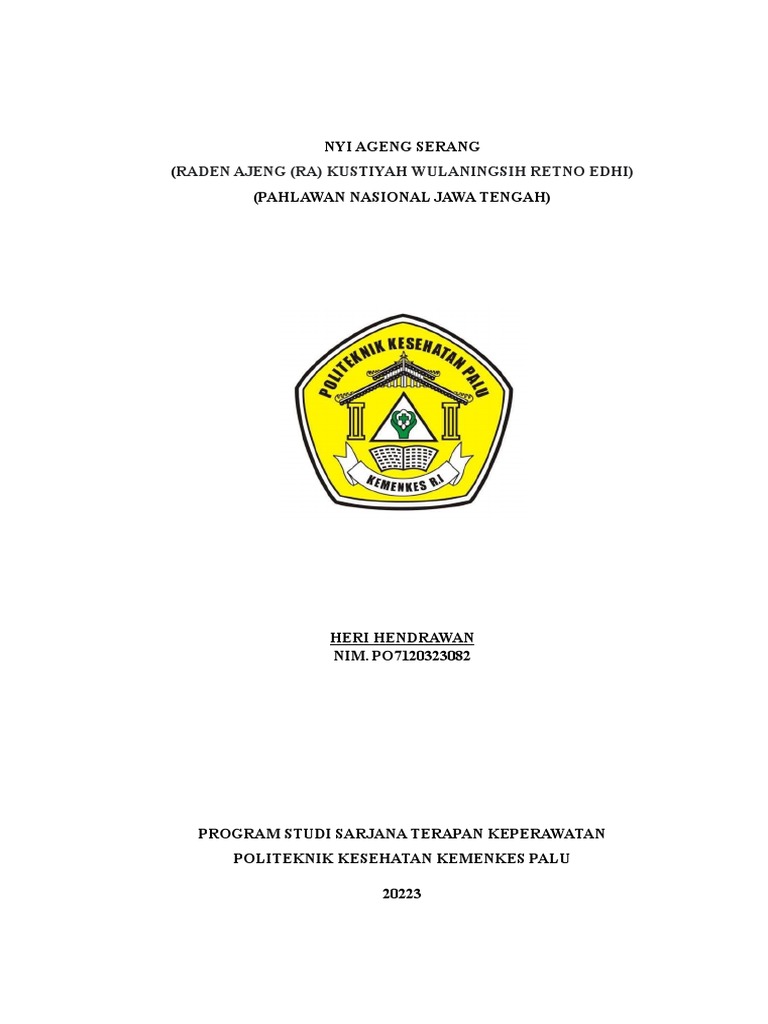 Biografi Nyi Ageng Serang, Pahlawan Wanita | PDF