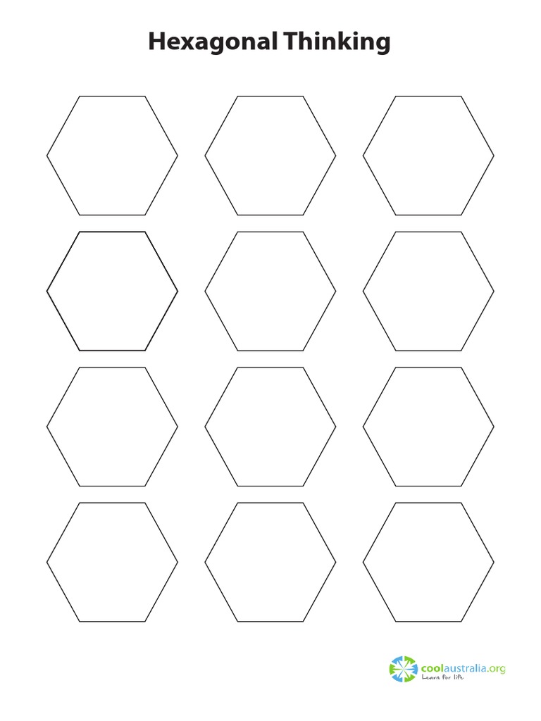 Hexagonal Thinking Template | PDF