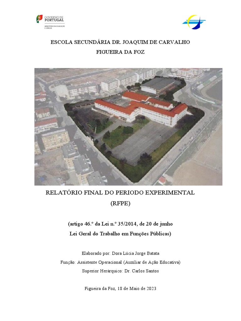 Relatório Periodo Experimental | PDF | Escolas | Ensino médio