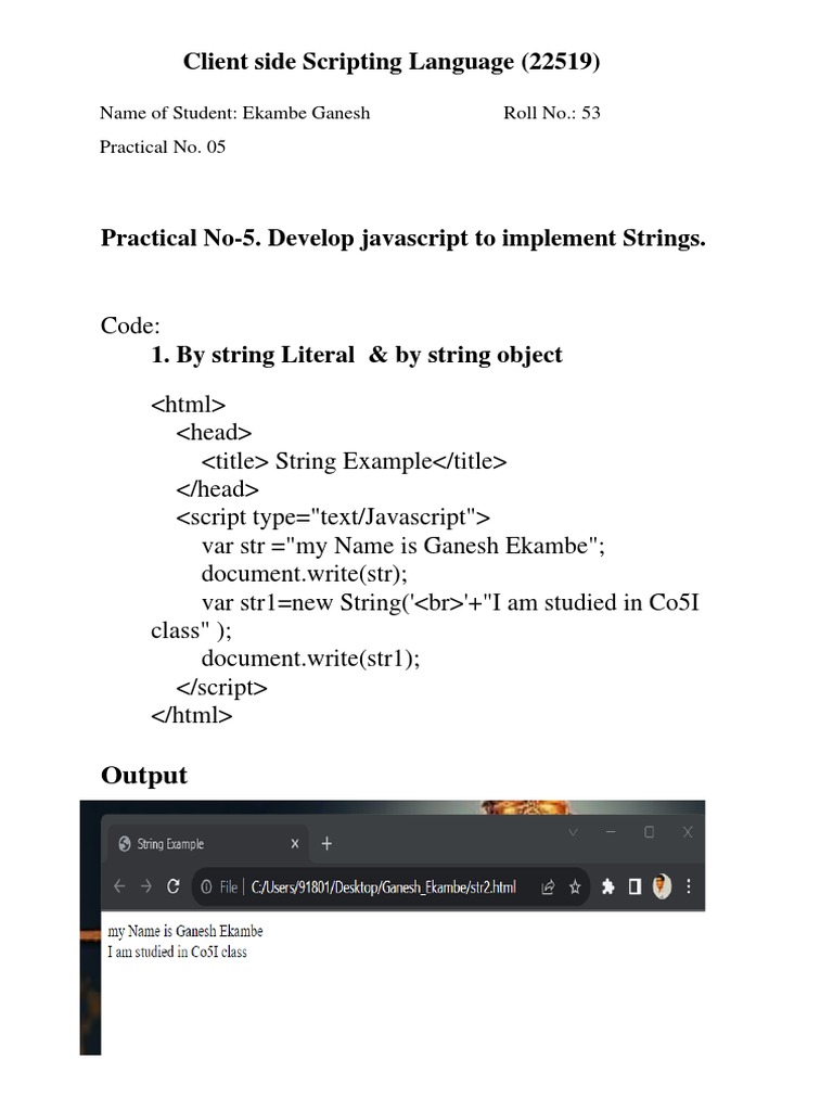 5th Css | Download Free PDF | String (Computer Science) | Java Script