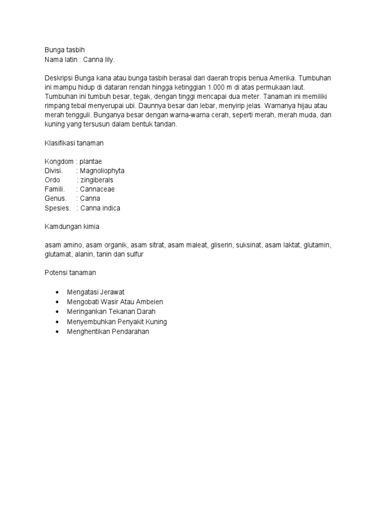 Bunga Tasbih | PDF
