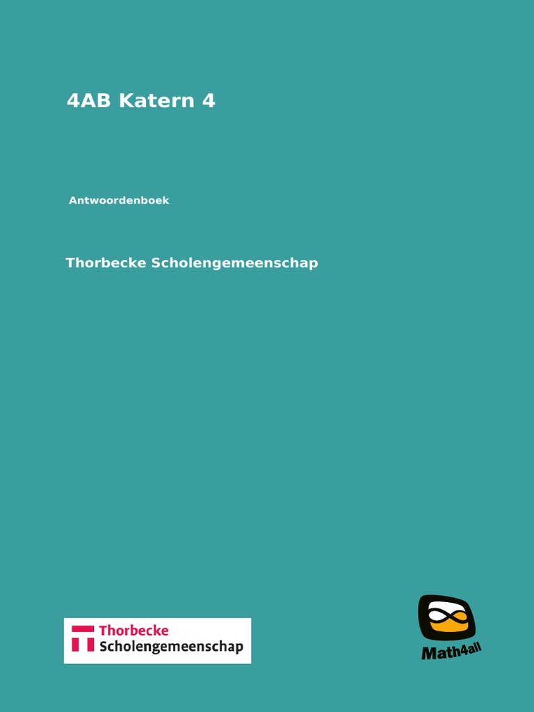 4AB Katern 4 Uitwerkingen | PDF
