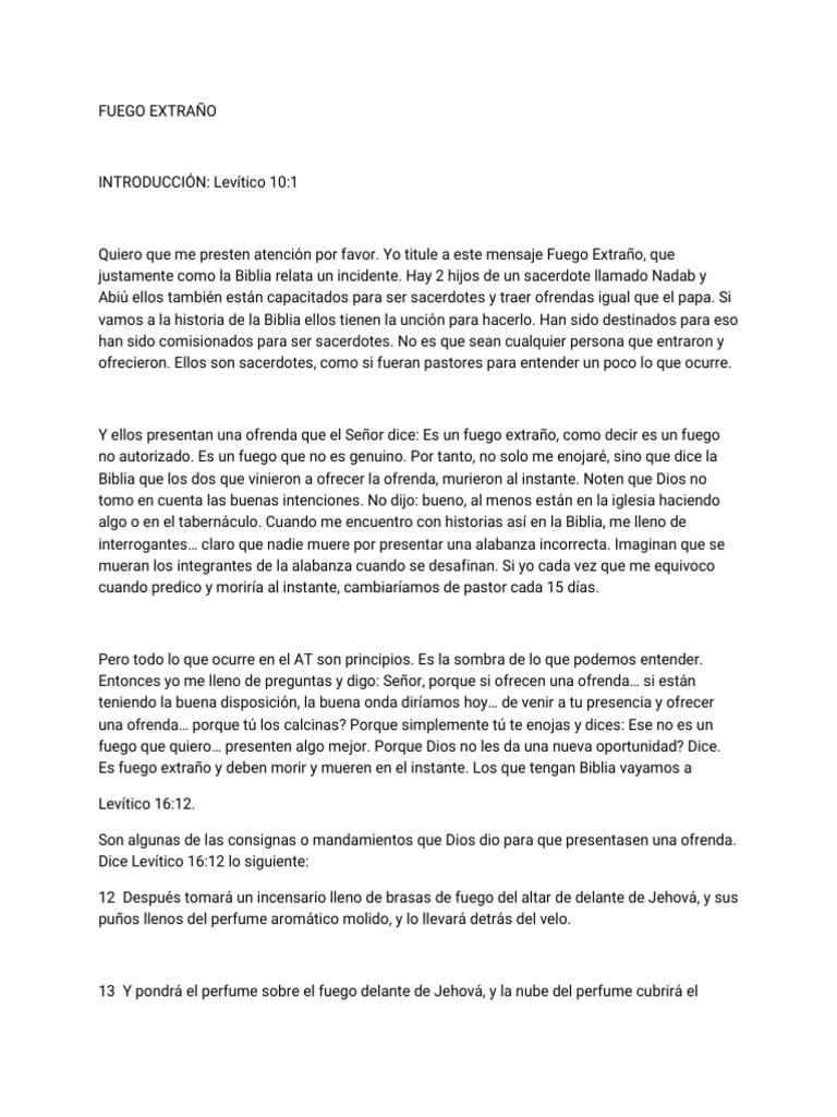 Fuego Extraño | PDF | Estudios de idiomas extranjeros | Religión y ...