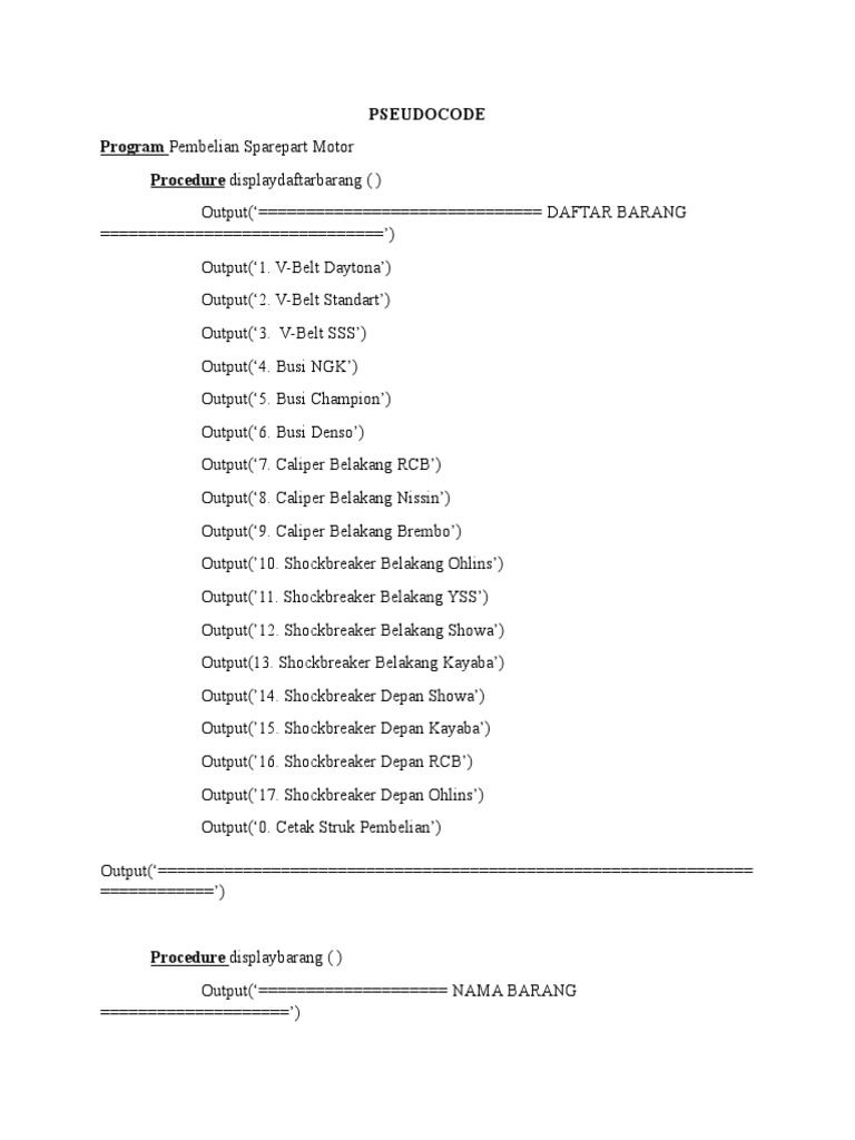 Pseudo Code Pdf Computer Programming Software Development