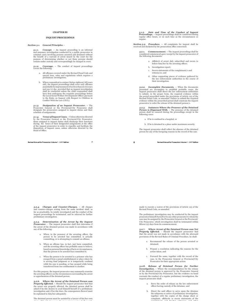 Inquest Proceedings | Download Free PDF | Prosecutor | Arrest