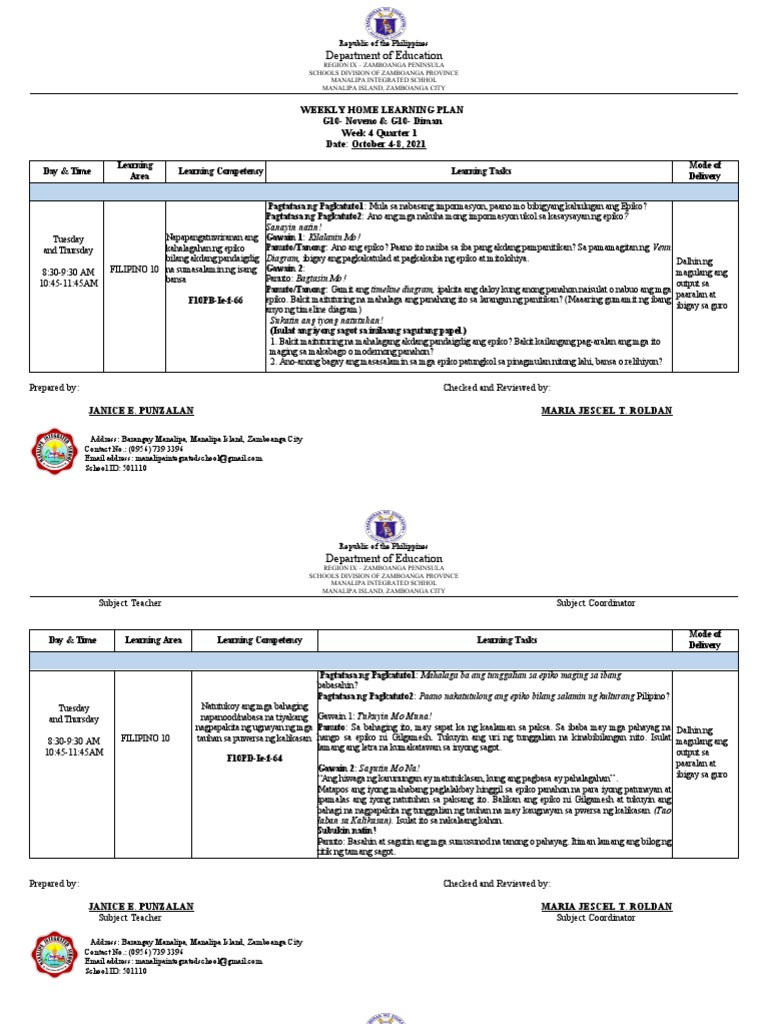 WHLP W4 - Fil 10 and 11 | PDF