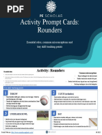 Rounders Basic Skills Guide | PDF | Bowling (Cricket) | Ball Games