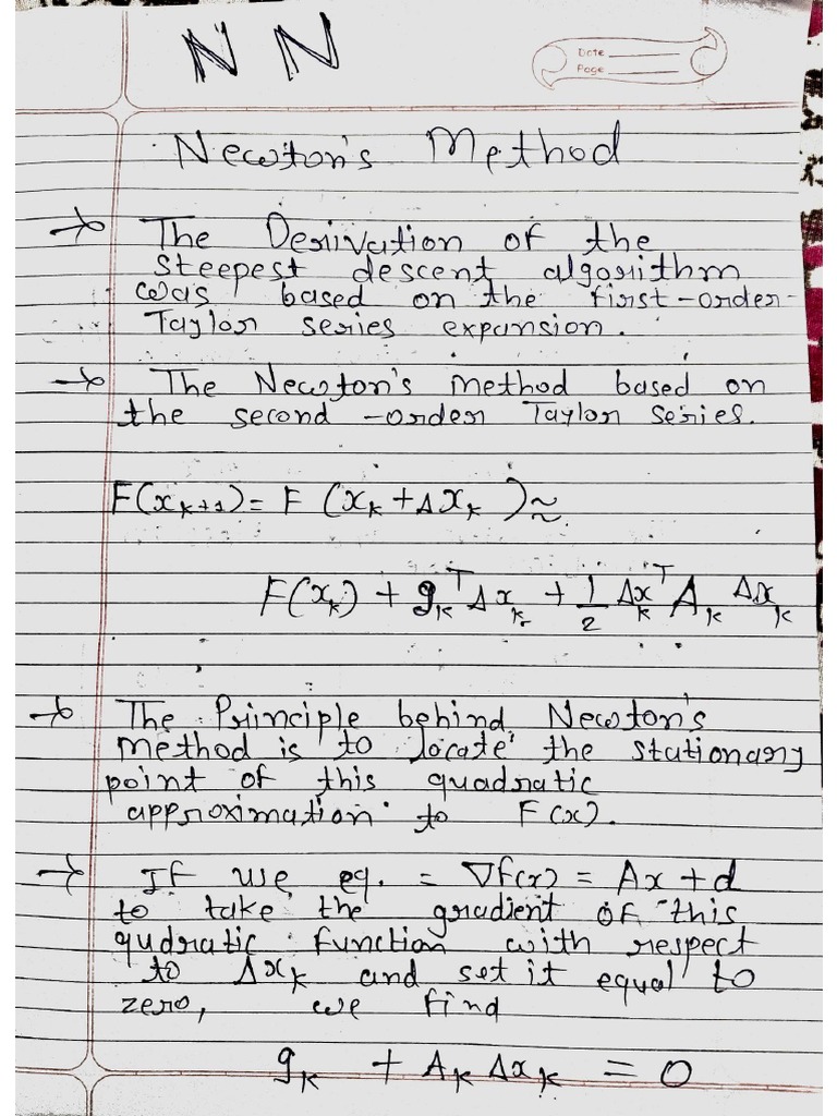 NN Newton's Method | PDF