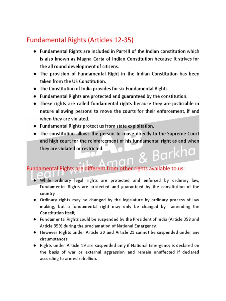 Fundamental Rights | PDF | Justice | Crime & Violence