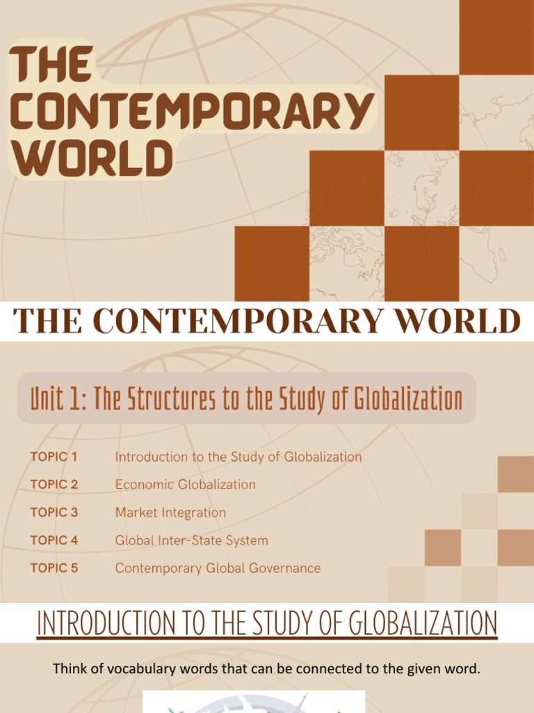 The Contemporary World | PDF | Globalization | Trade