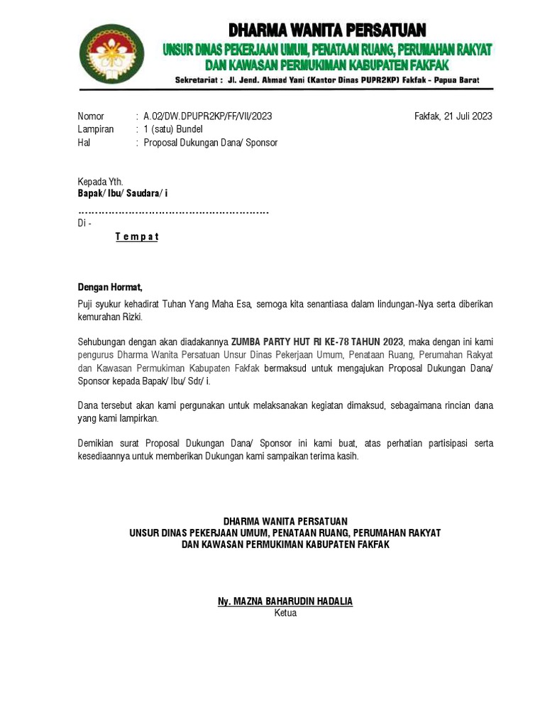 Proposal Zumba | PDF