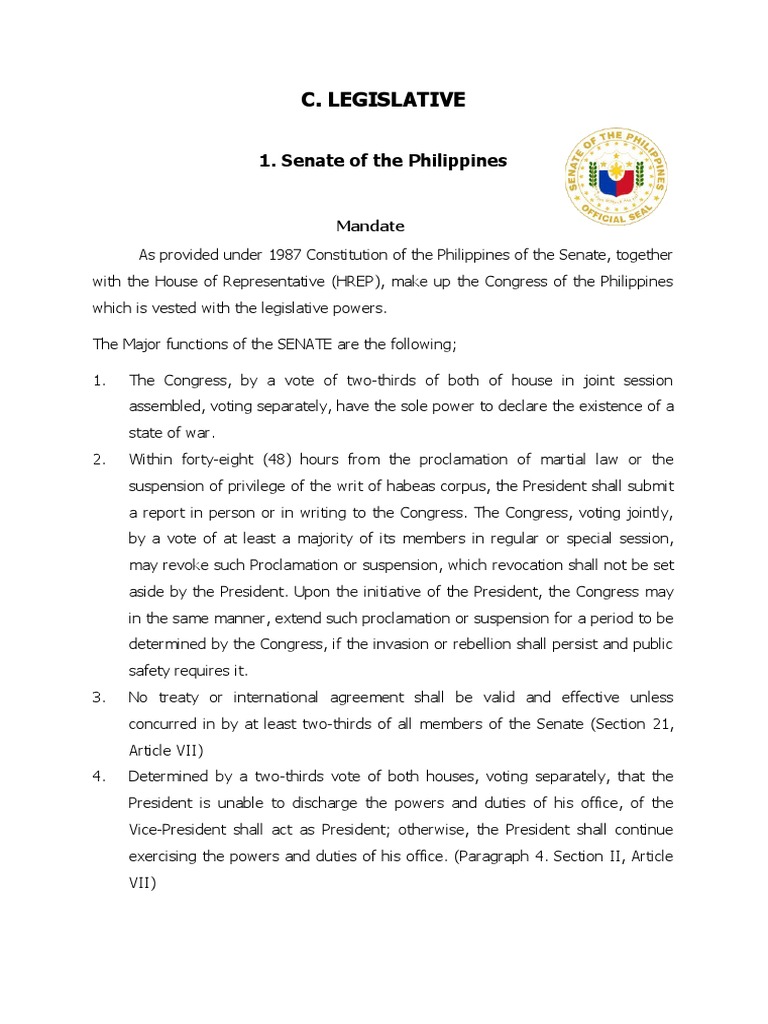 Legislative | PDF | Governance | Constitutional Law