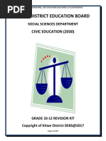 Civic - Education - Form 1 Notes | PDF
