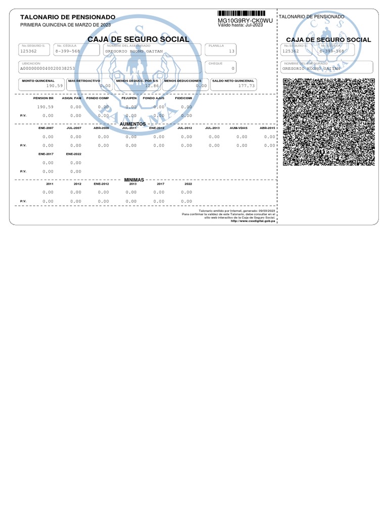 Talonario Digital 20230309 | PDF