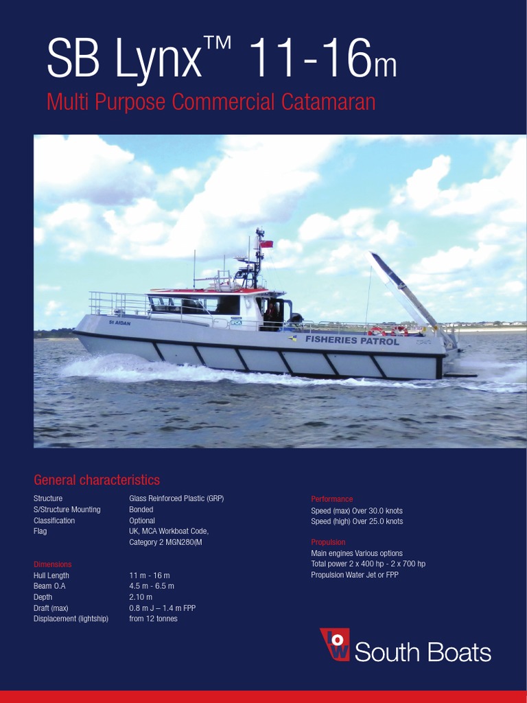 South Boats IOW SB Lynx 11-16m Range | PDF