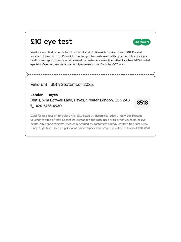 10 Eye Test | PDF