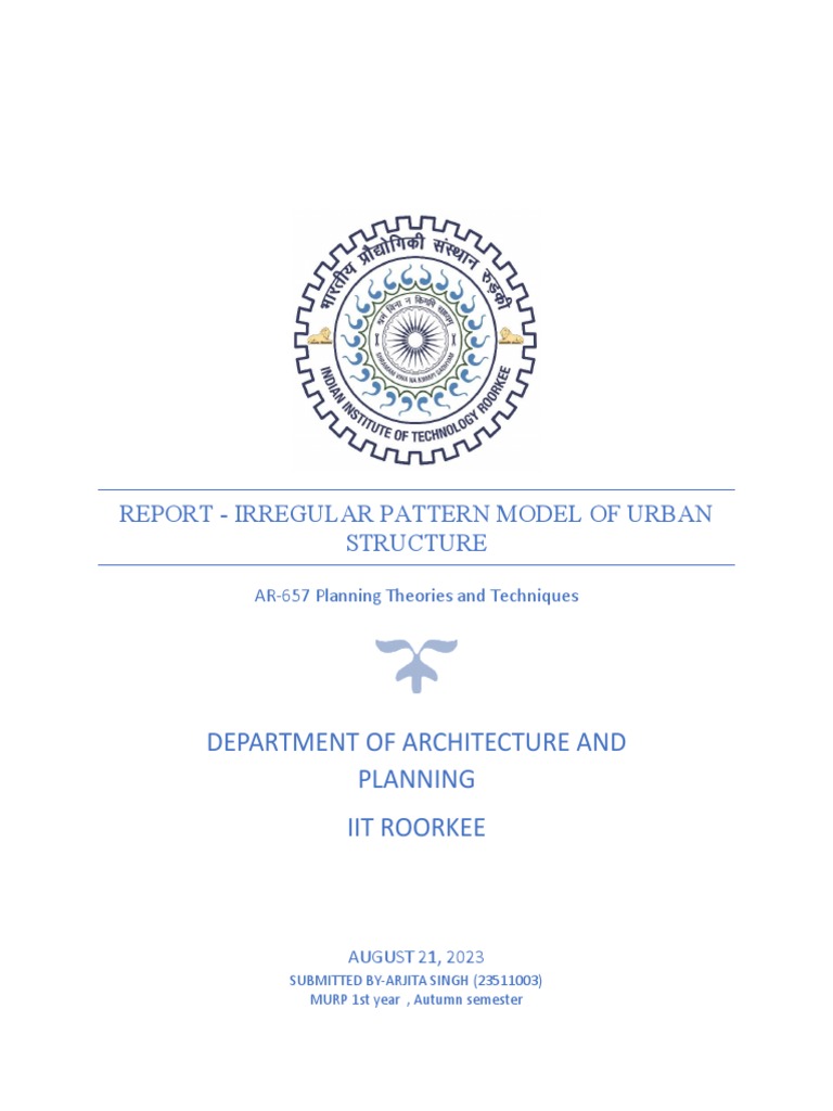 Irregular Pattern Model in Urban Planning | PDF | Natural Environment