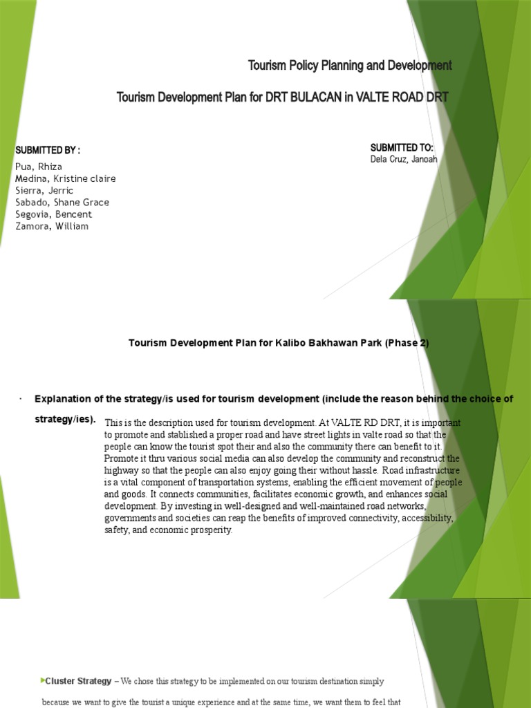 TPPD PPT | PDF | Tourism | Infrastructure
