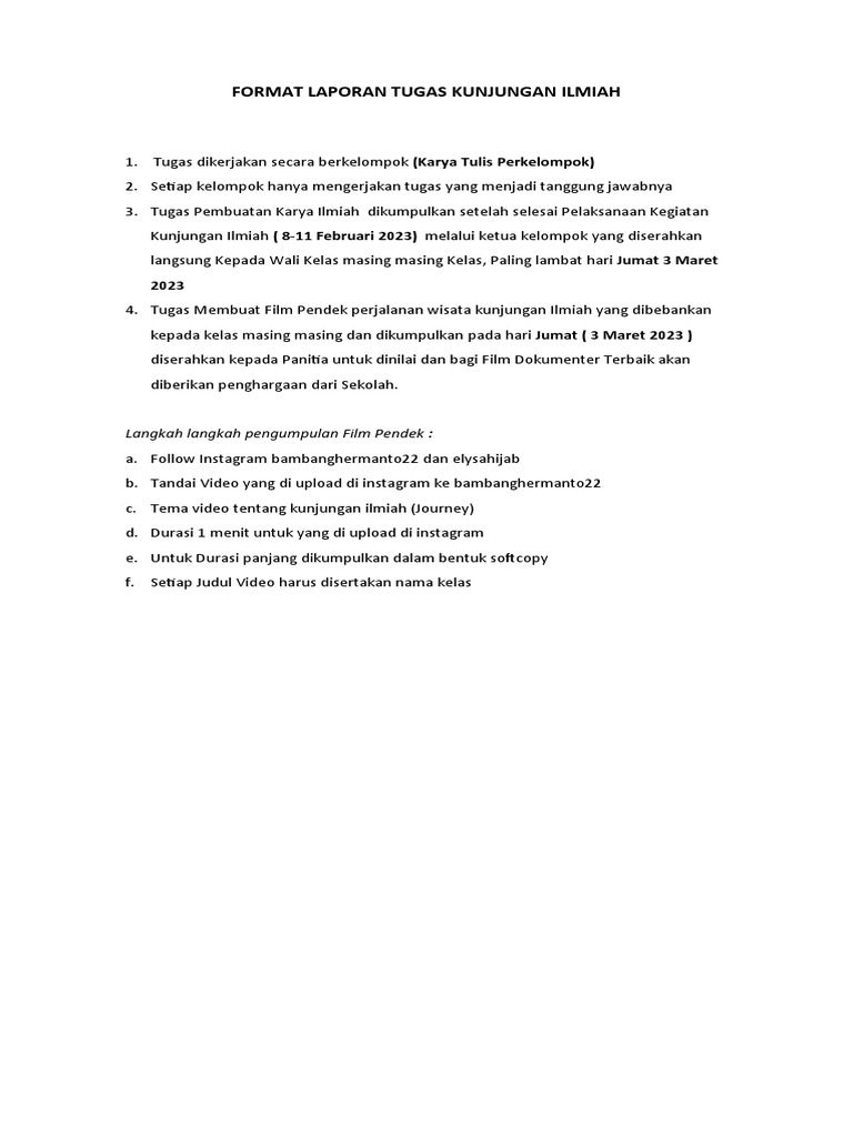 Format Laporan Tugas Pdf