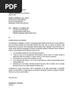 School Teacher Transfer Letter Template | PDF | Wellness