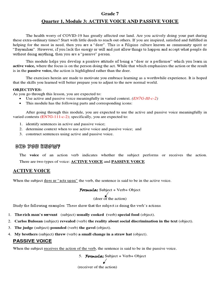 English 7 - Module 3 and 4 | PDF