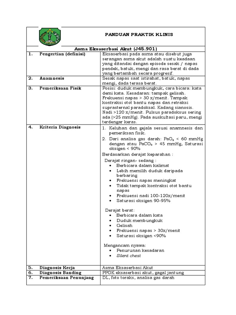 Asma Eksaserbasi Akut Revised | PDF