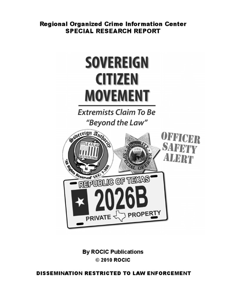 RCIC - Sovereign Citizen Movement | PDF | Uniform Commercial Code | Police