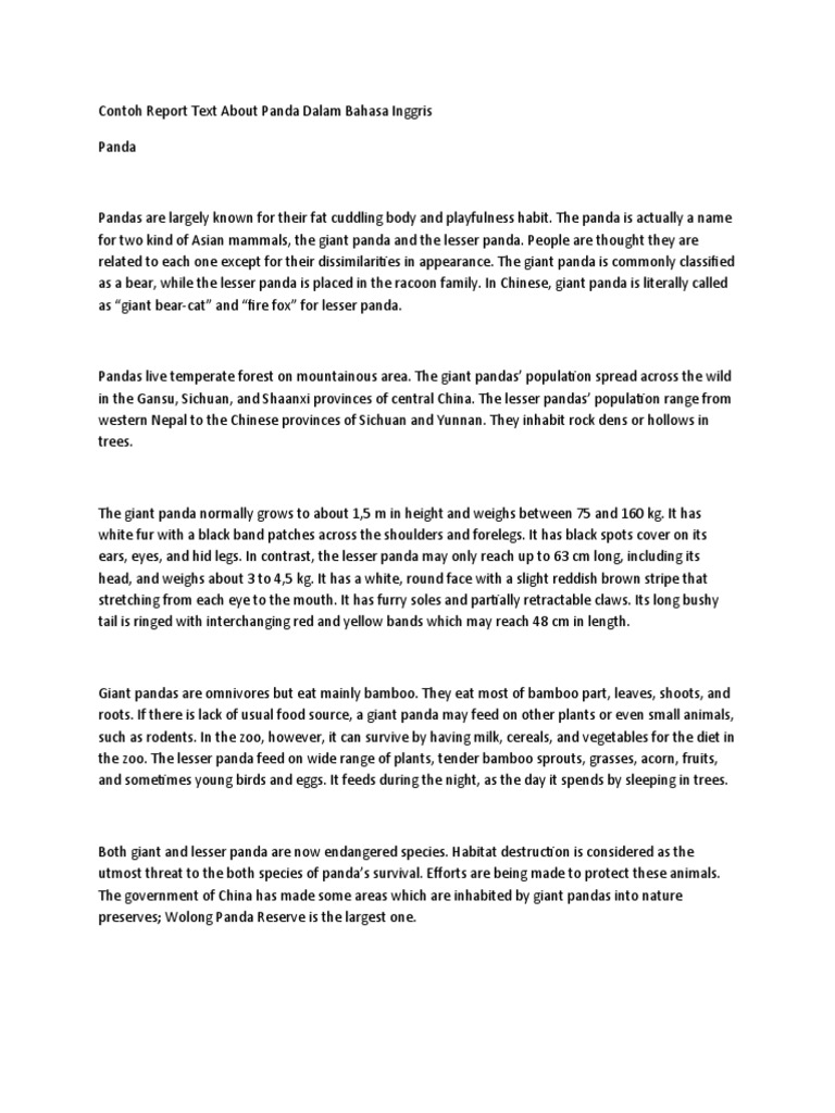 Contoh Report Text | PDF